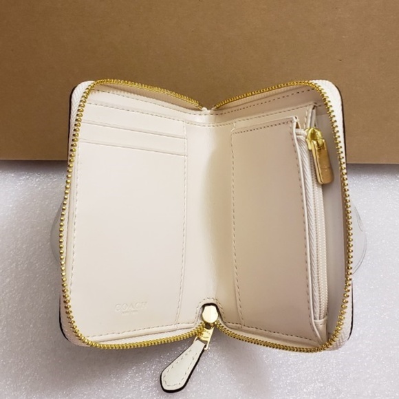Coach | Bags | Coach Small Zip Around Wallet In Signature Canvas | Poshmark
